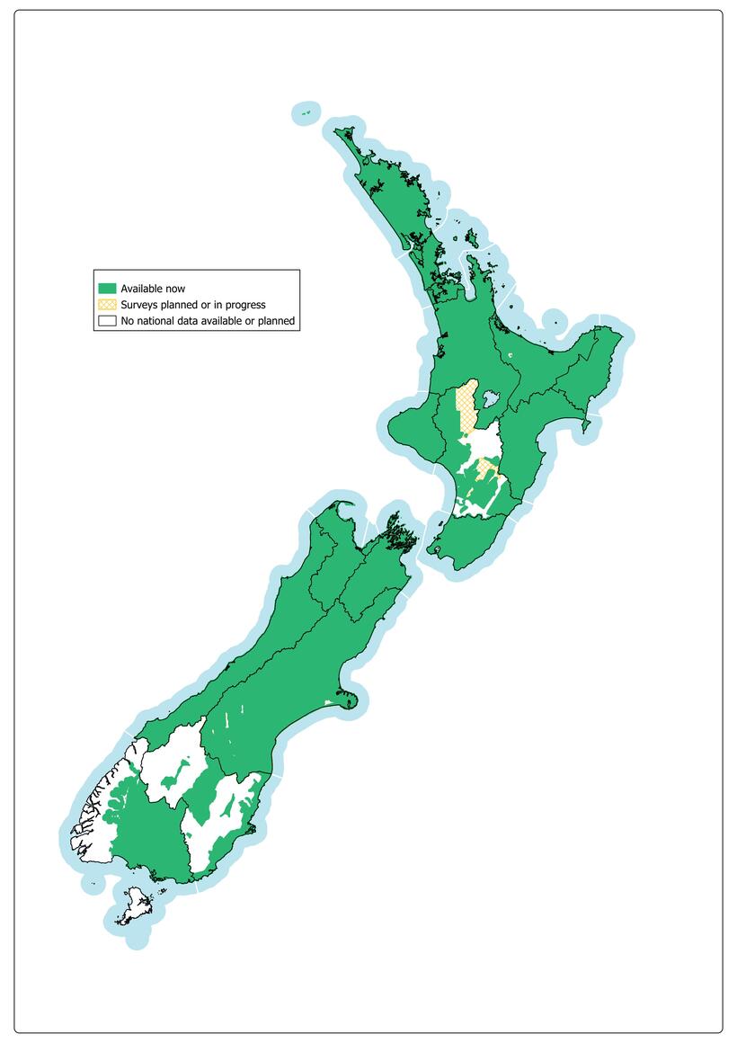 LiDAR data coverage | Toitū Te Whenua - Land Information New Zealand