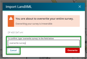 Import a LandXML file | Landonline,Survey Guidance